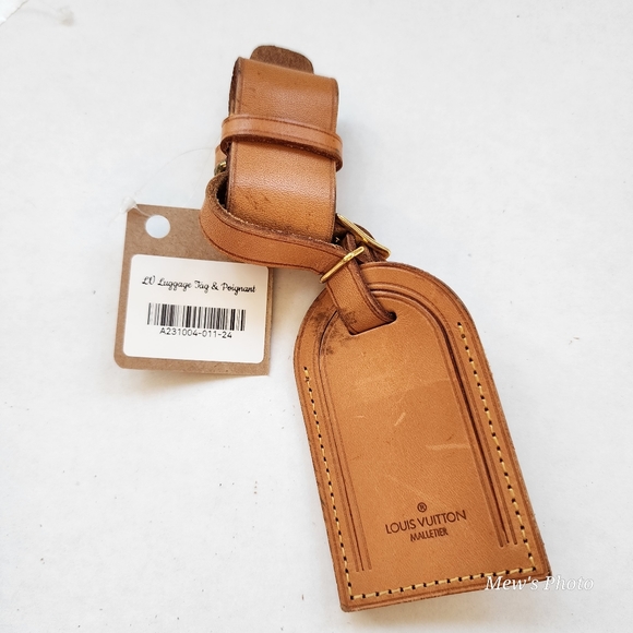 Louis Vuitton | Bags | Rare Vintage Malletier Lv Luggage Tag And ...